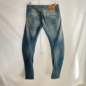 G-Star | Jeans | Gstar Size 34 Faded Arc 3d Slim Made In Italy Light ...